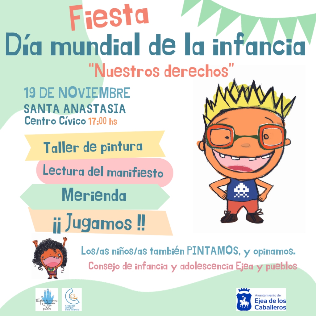 Ejea y sus Pueblos celebran el «Día Mundial de la Infancia» dando voz a ...
